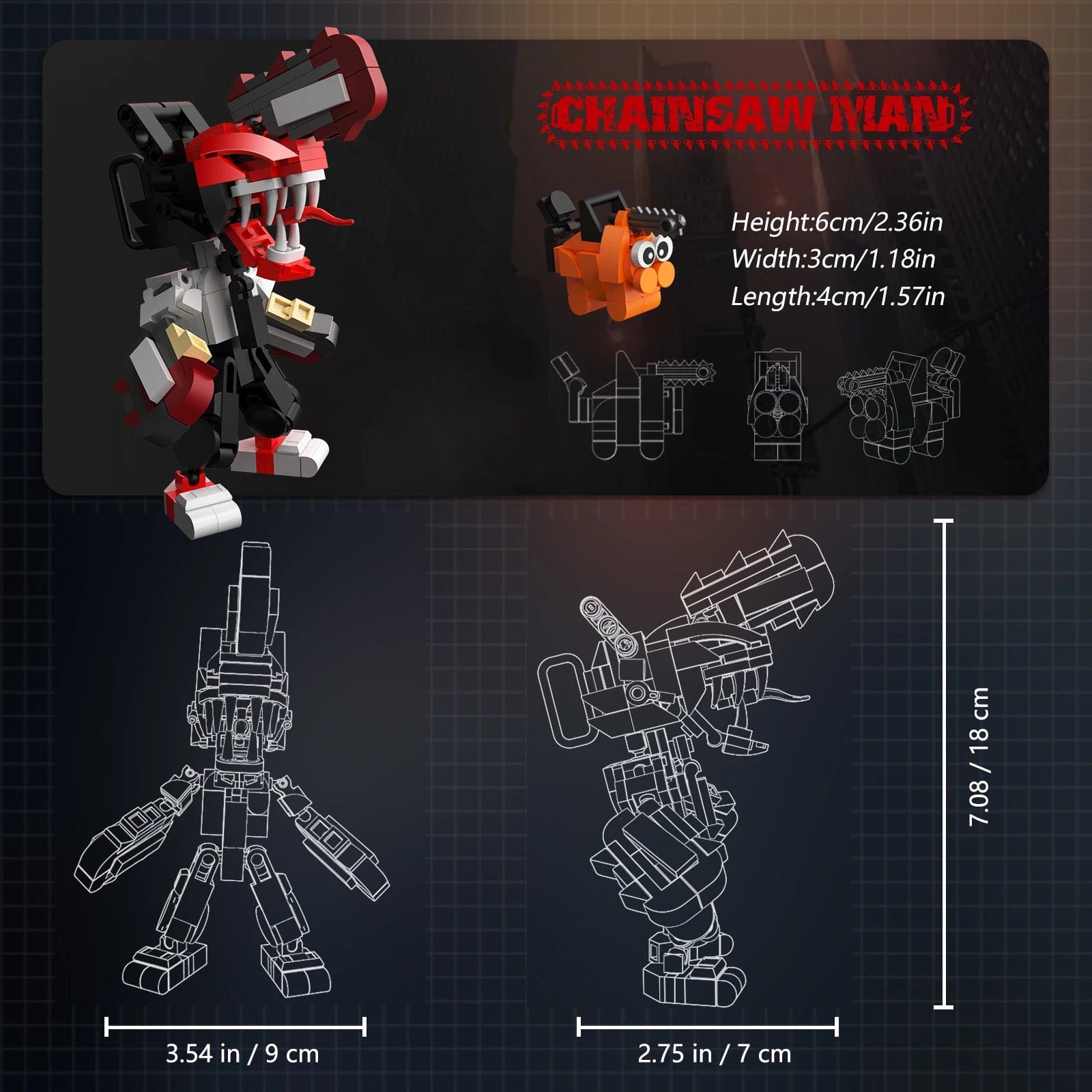 Chainsaw Man LEGO | CREATIBRICK