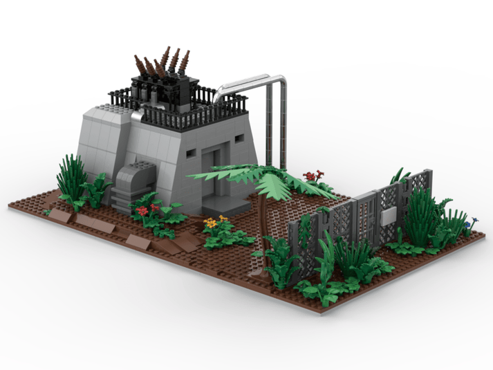 Diorama Compatible LEGO Jurassic Park Centrale | CREATIBRICK – CreatiBrick